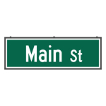 Buy Signal-Tech 70408 SNS2472W-S520G/100-277VAC "Main St" Street Name ...