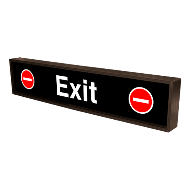 Buy Signal-Tech 37697 PHX734W-F520R/120-277VAC "Exit w/ Do Not Enter ...