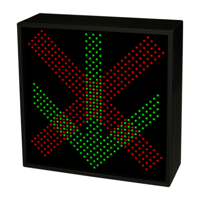 Buy Signal-Tech 55097 STR2424RG-175/120-277VAC "X | Down Arrow" Traffic ...