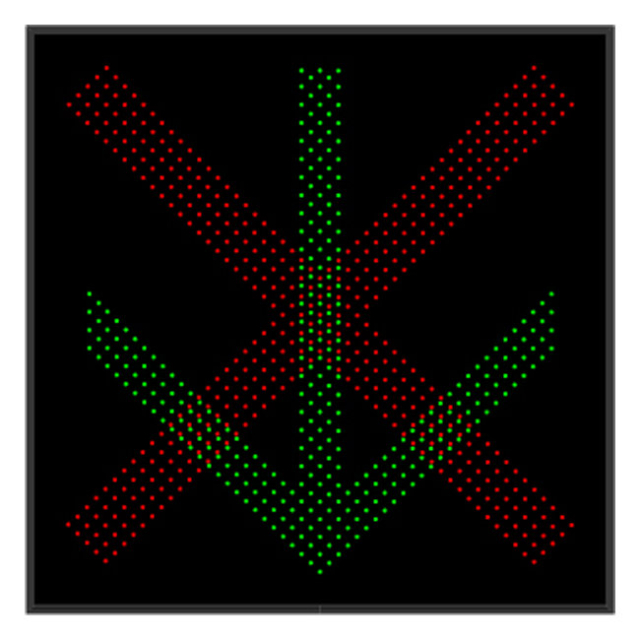 Buy Signal-Tech 55414 STR4040RG-175/120-277VAC "X | Down Arrow" Traffic ...