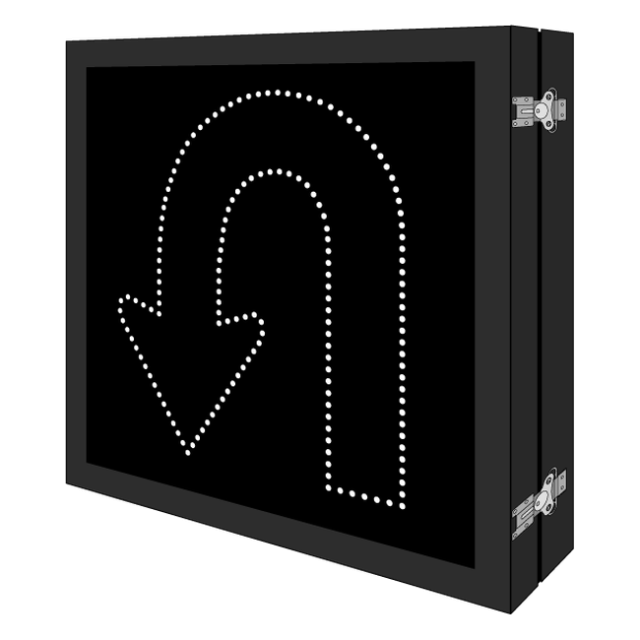 Buy Signal-Tech 68274 DOT2323W-P118/9-24VDC U-Turn Symbol DOT LED Blank ...